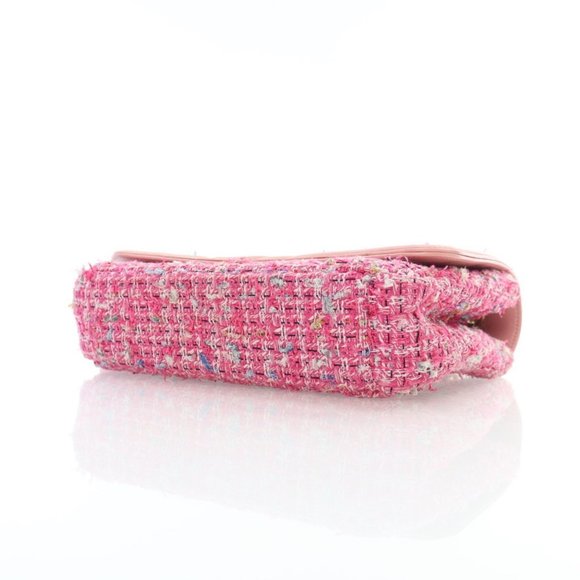 CHANEL | Bags | Chanel Medium Pink Tweed Cc Filigree Flap | Poshmark